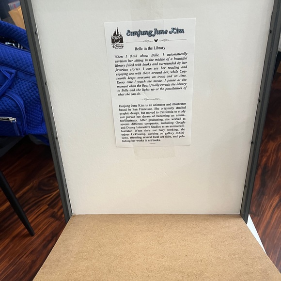 Disney | Art | Disney Eunjung June Kim Framed Belle In The Library ...